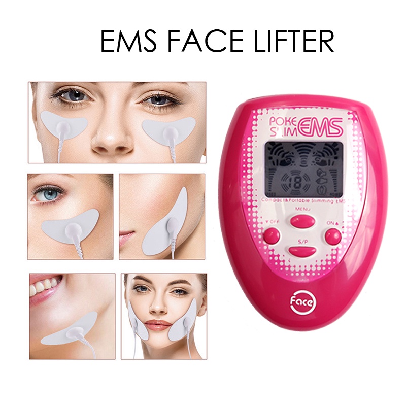 EMS Electric Face Reshaping Device Pulse Massager V Shape Face Lifting ...