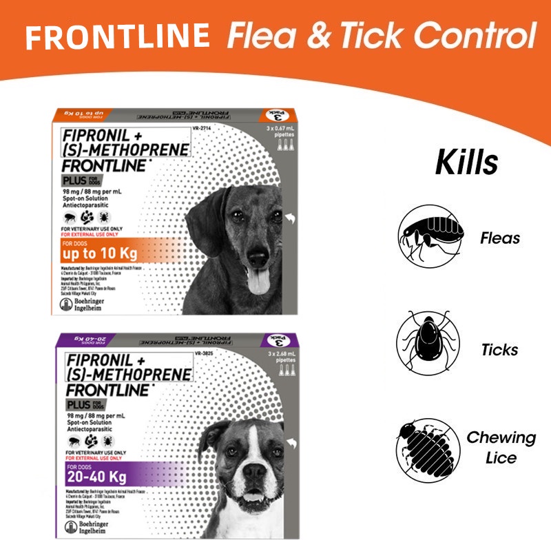 FRONTLINE Plus Flea & Tick Treatment for Dogs (one Piece) | Shopee ...