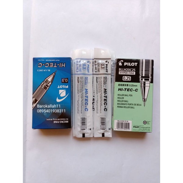 HITAM Original Hitech C pen,0.3/0.25(blue and black)/refill/pen ...