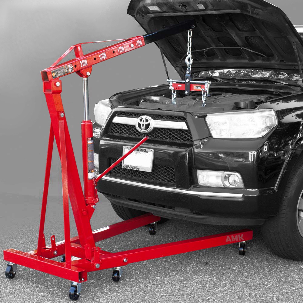 Powone Engine Crane 2 TON Foldable Engine Hoist Cherry Picker 2 ton ...