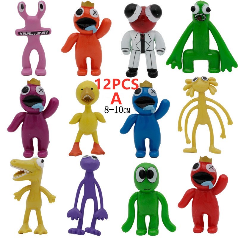 12PCS Rainbow Friends Figure Toy Cartoon Game Character Doll Kawaii ...