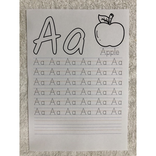 Tracing alphabet and coloring.A4 size 26 pages | Shopee Philippines