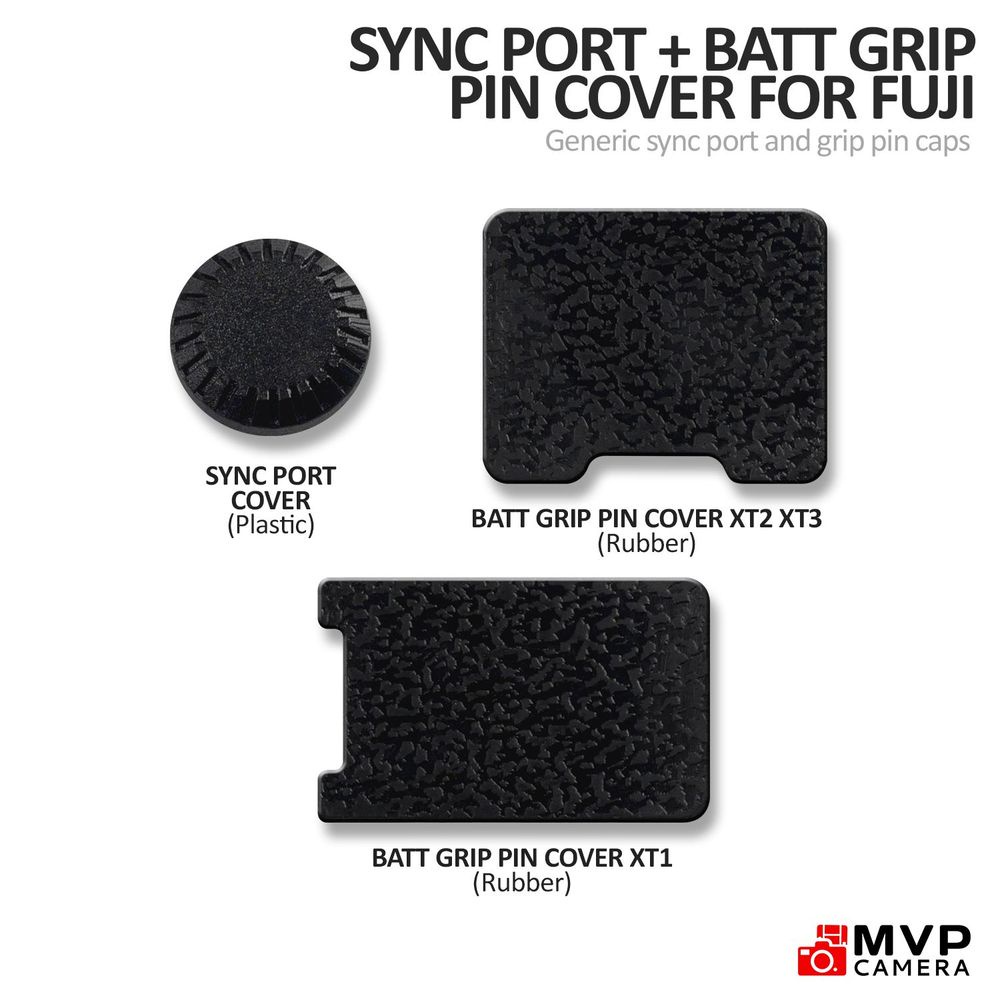 Generic Sync Port and Grip Pin Caps For FUJIFILM XT1 and XT2 XT3 MVP ...