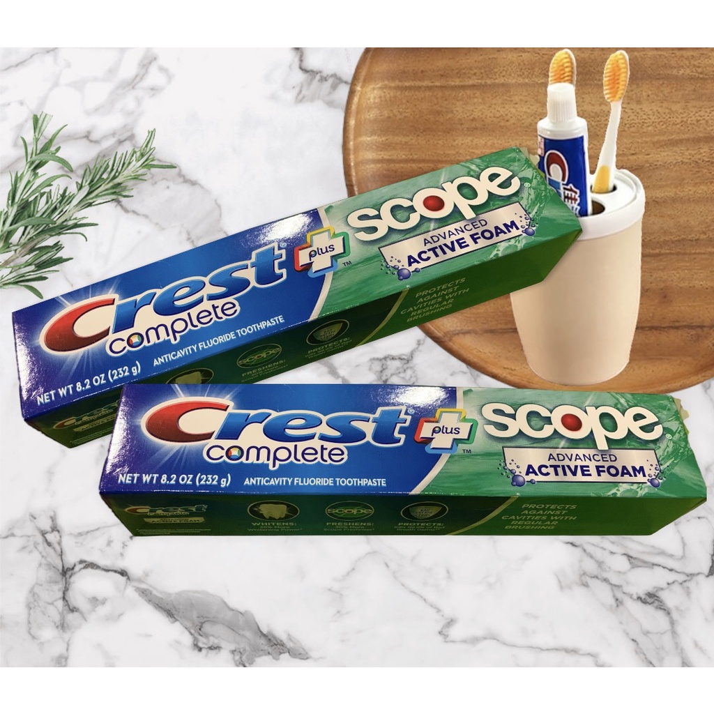 Crest Complete Plus Scope Toothpaste - 232g Tube - USA | Shopee Philippines