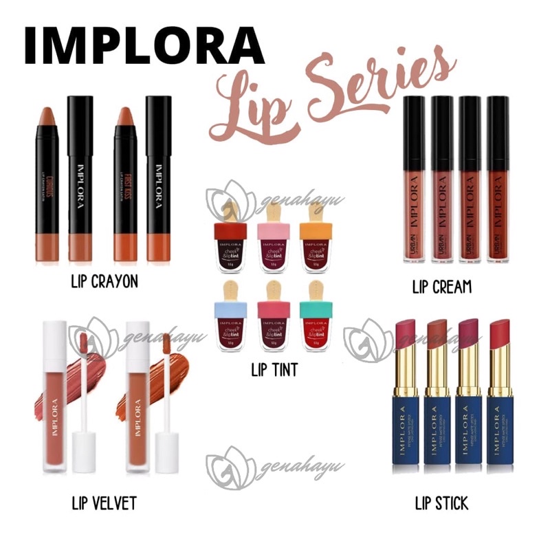 IMPLORA URBAN LIPSTICK / IMPLORA LIPSTICK / IMPLORA VELVET LIP ...