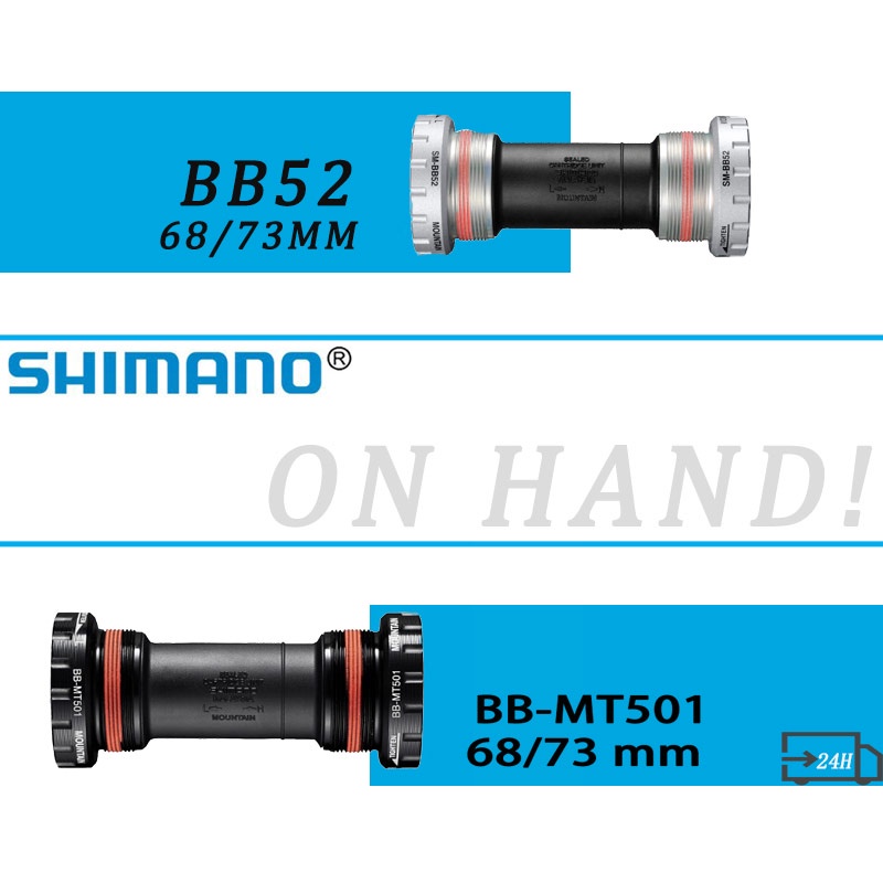 Shimano SM-BB52 Deore Alivio Hollowtech II Bicycle MTB Mountain Road Bike Bottom Bracket 68 ...
