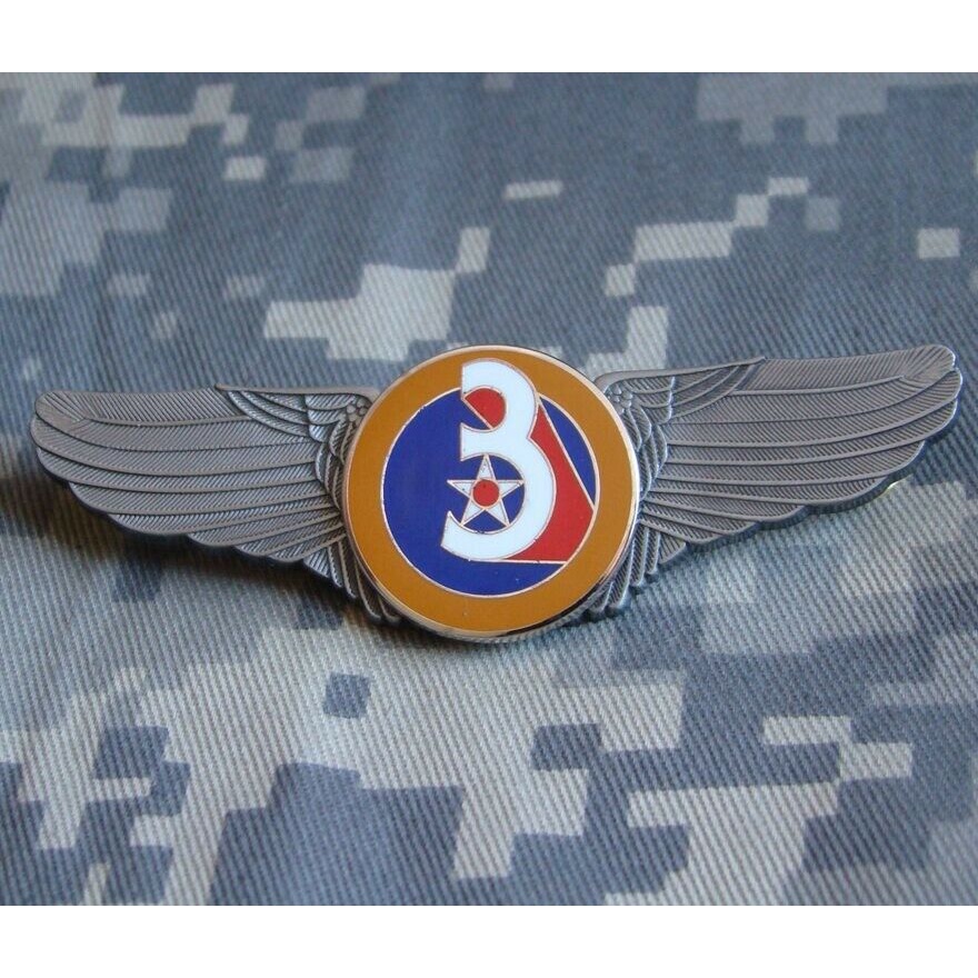 WW2 thirdly Air Force 3th AF USAF Military Pilot Wing Badge Insignia ...