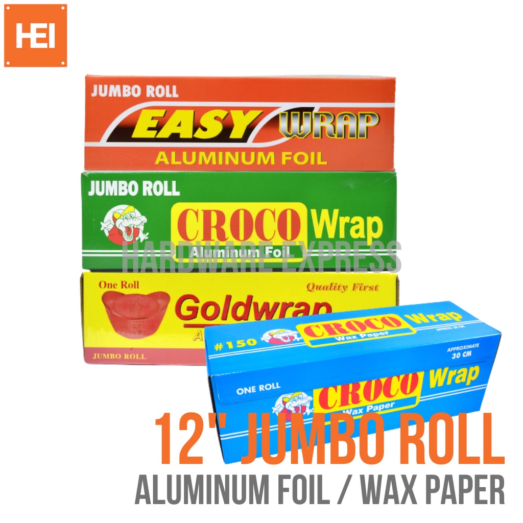 Goldwrap / Easywrap / Croco Wax Paper / Aluminum Foil Jumbo Roll ...