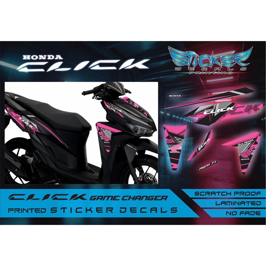 honda Click v2 gamechanger Sticker Decals | Shopee Philippines