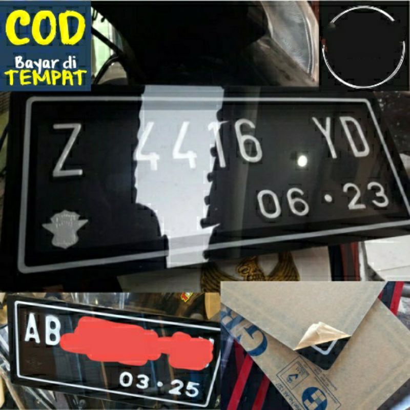 Universal MIKA ACRYLIC MOTORCYCLE PLATE COVER READY/MOTORCYCLE PLATE ...