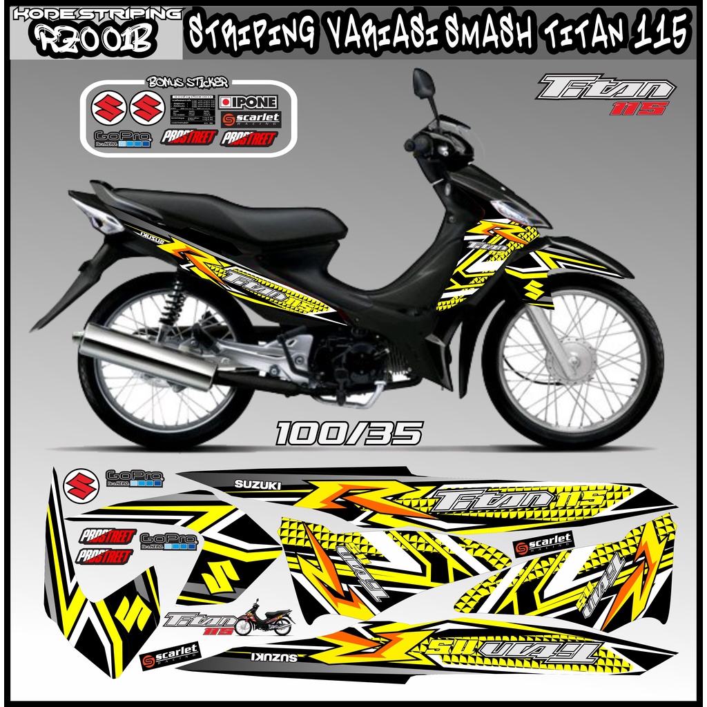 Smash titan 115 Striping / smash titan 115 decal / smash titan 115 ...