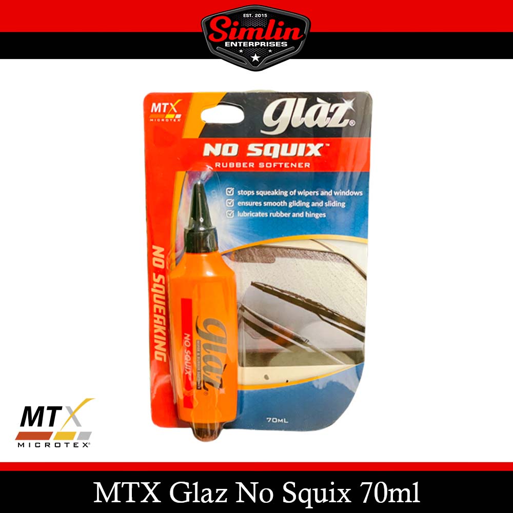 Glaz No Squix Wiper & Rubber Softener 70ML Microtex MTX | Shopee ...