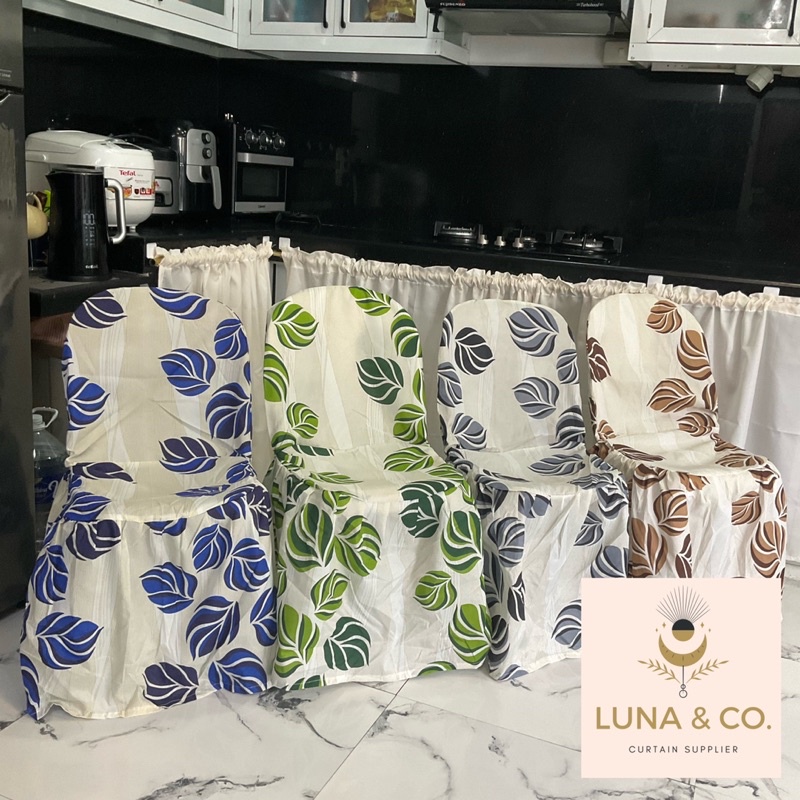 Leaves Chair Cover - Monoblock Cover | Shopee Philippines