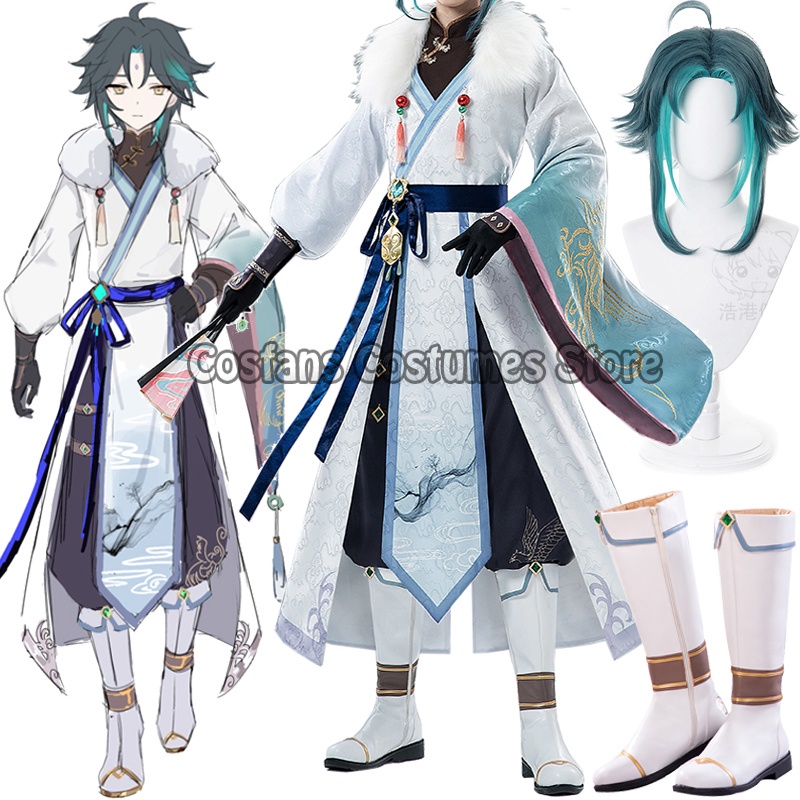 Genshin Impact Xiao Cosplay Costume Snow Xiao Doujin Genshin Impact ...