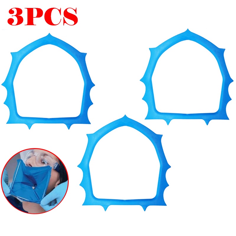 3 Pcs Plastic Rubber Dam Frame Holder Rubber Barrier Bracket Support ...