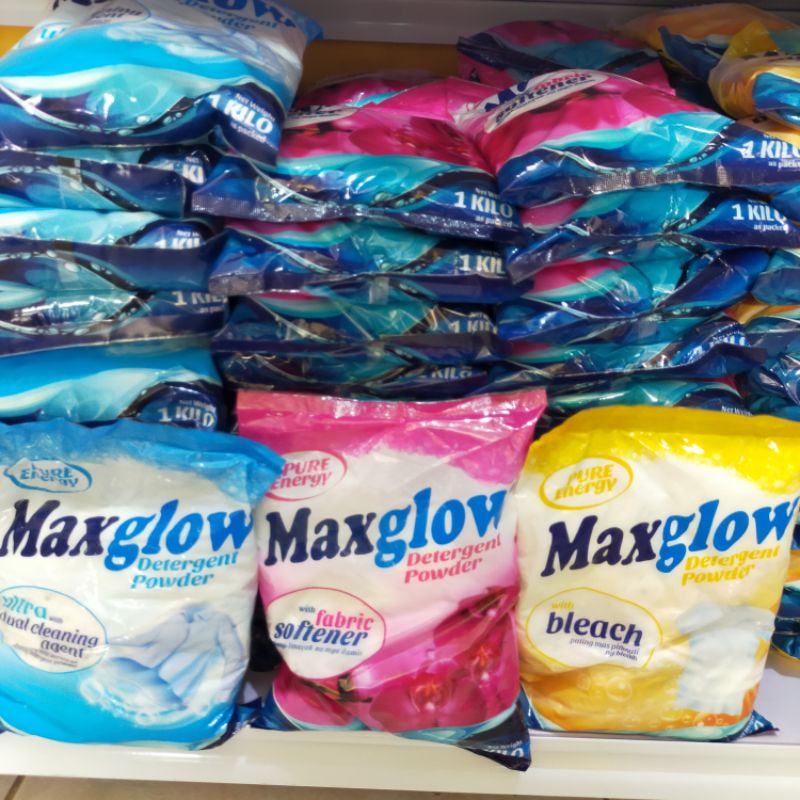Maxglow Detergent Powder Soap 1 kilo | Shopee Philippines