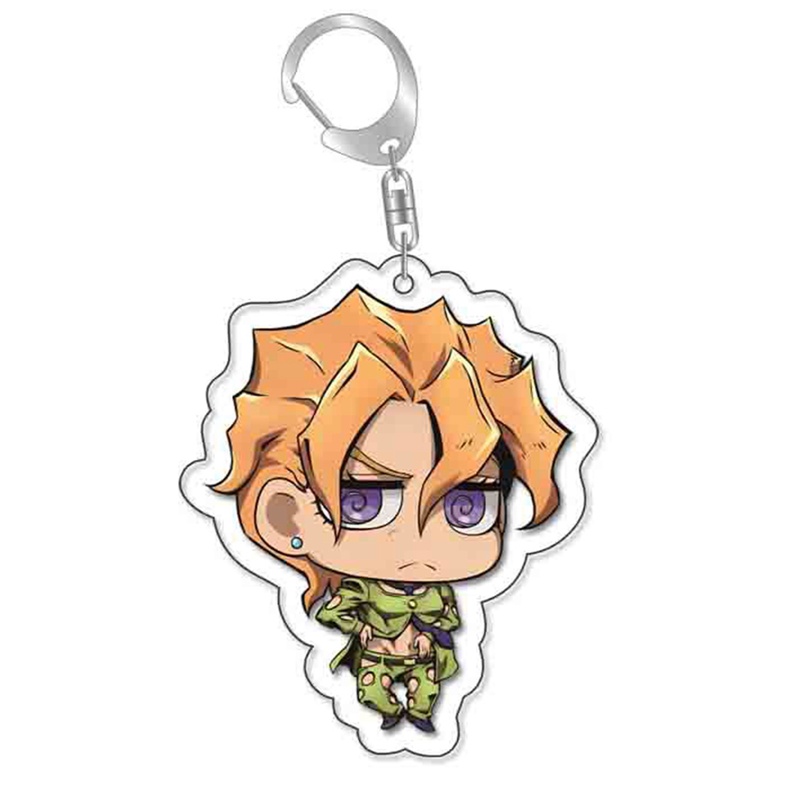 YGT Anime Jojos Bizarre Adventure Keychain Cartoon Figure Acrylic Key ...