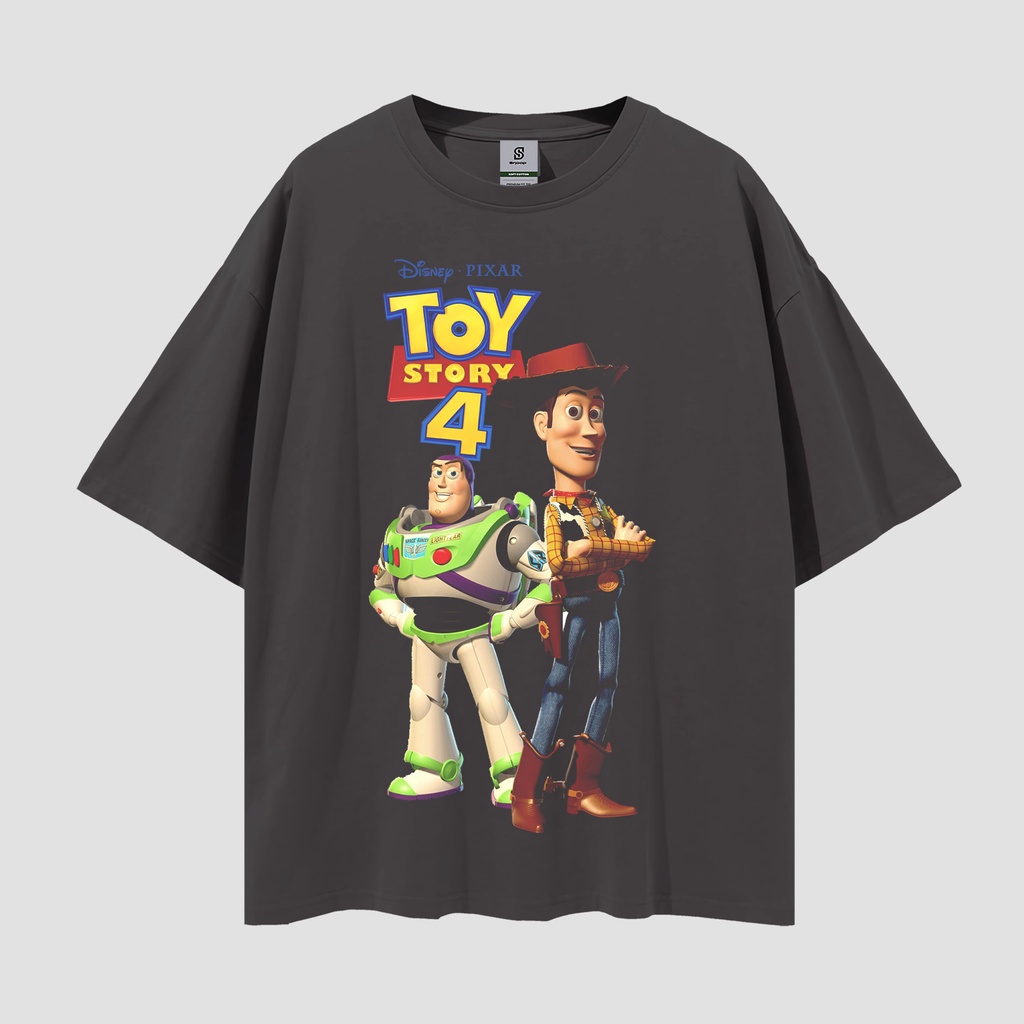 Toy Story 4 Buzz Lightyear And Woody Vintage Style Oversize Tee ...
