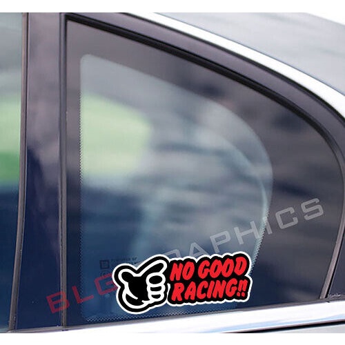 x2 NO GOOD RACING Vinyl Decal Sticker Japan JDM Drift Honda Kanjozoku ...