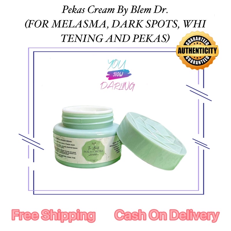 Authentic Pekas Cream By Blem Dr. (For MELASMA, DARK SPOTS, WHITENING ...