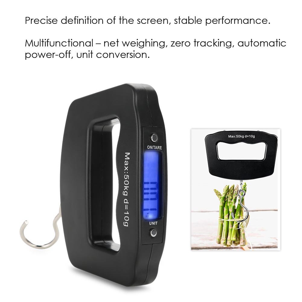 Handheld Digital Luggage Scale with Grip for Travel Portable Electronic ...