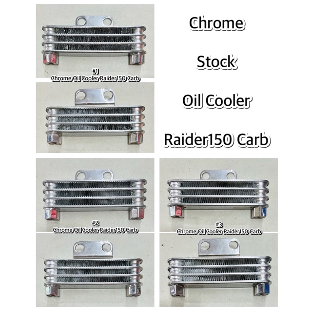 Chrome Stock Oil Cooler Raider 150 Carb | Shopee Philippines