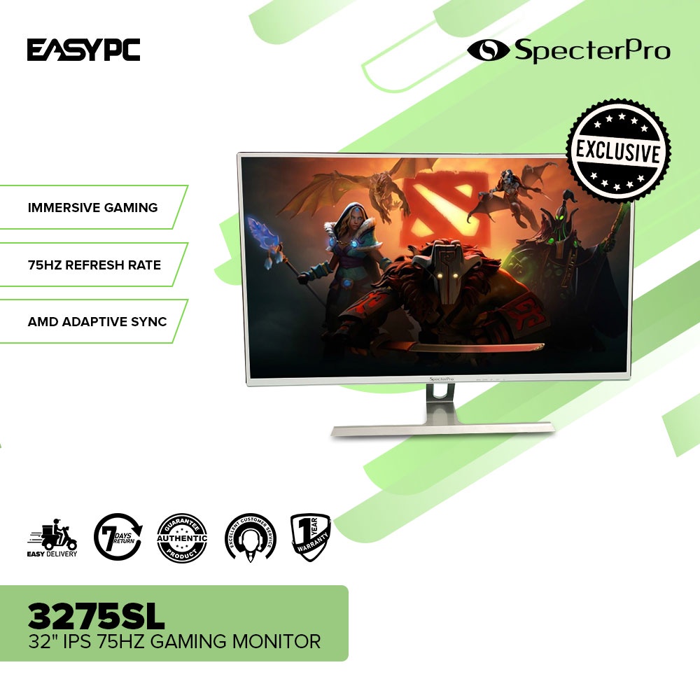 EasyPC | SPECTERPRO 3275SL 32 inch IPS Gaming Monitor | 75hz Refresh ...