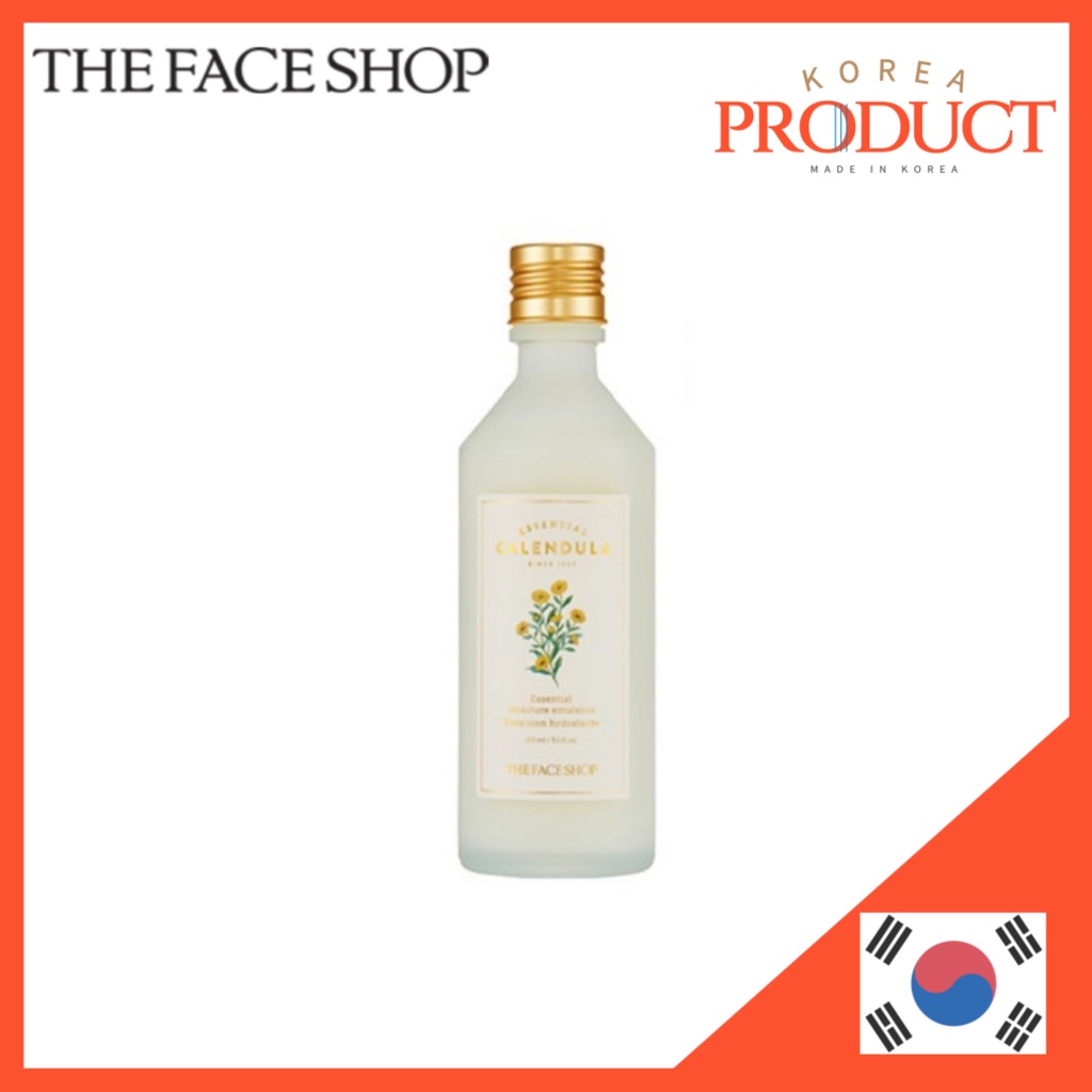 THE FACE SHOP Calendula Essential Moisture Emulsion 150ml | Shopee ...