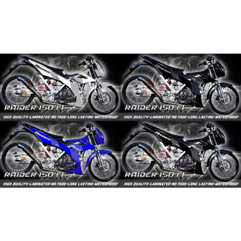 SUZUKI RAIDER 150 FI STRIPES DECAL DESIGN | Shopee Philippines