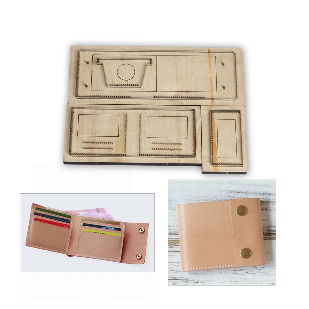 DIY leather craft cardholder wallet die cutting knife mold metal ...