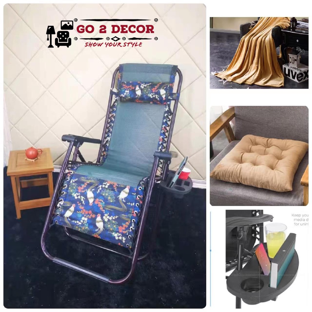 Folding Chair Zero Gravity Folding Reclining Lounge Chair with FREEBIES ...