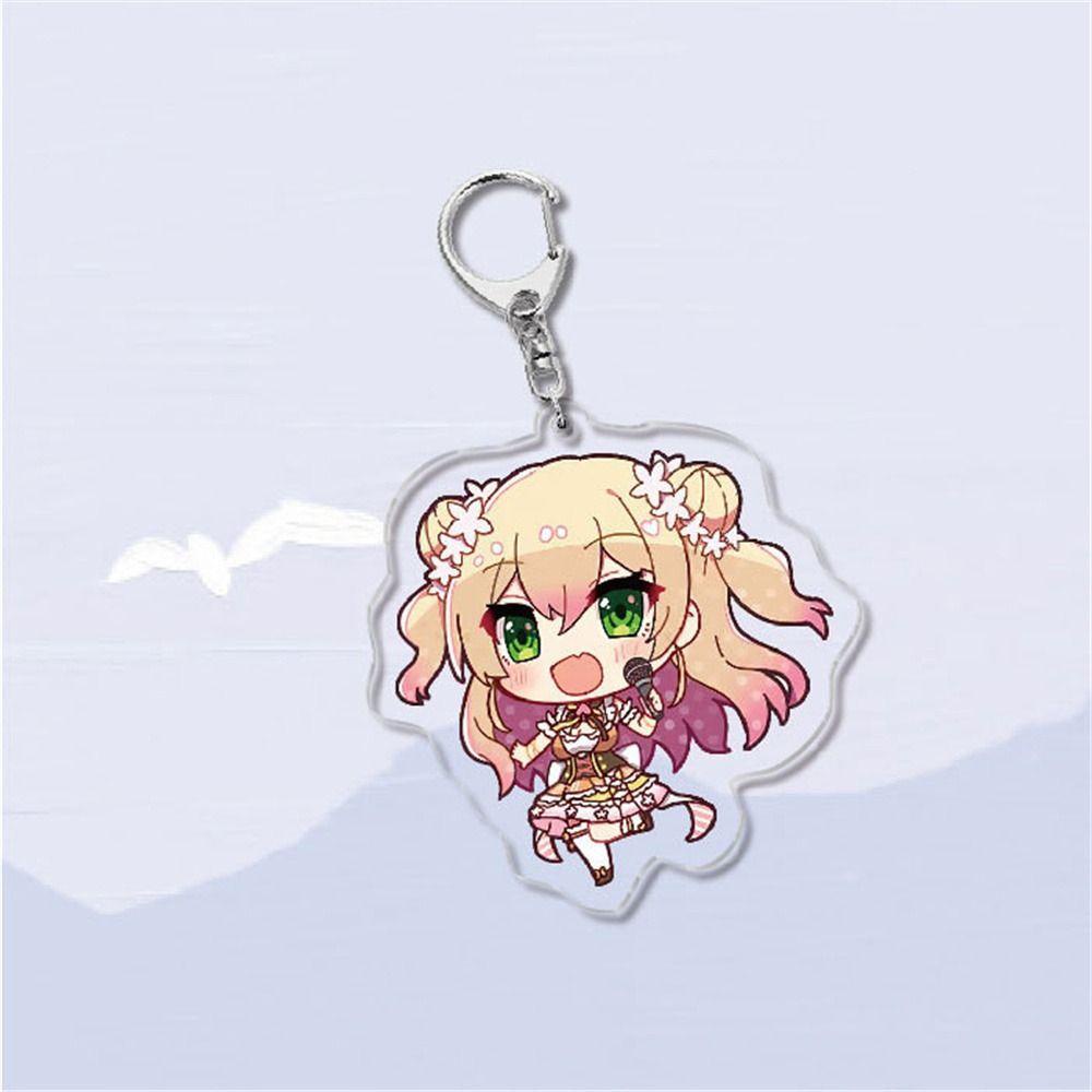ELMER1 Hololive Key Chain 6cm Kawaii Ookami Mio Murasaki Shion Watson ...