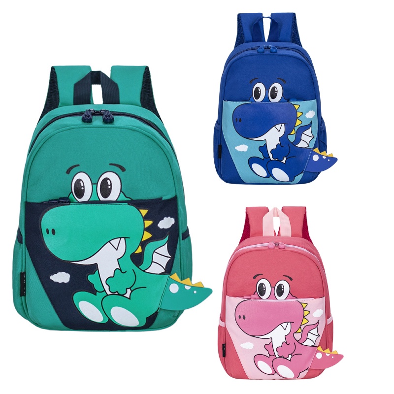 Grade 1-2 Schoolbag Cartoon Cute Dinosaur Boys and Girls Backpack ...