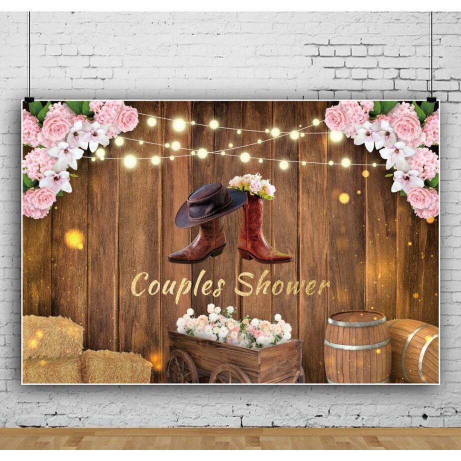 Cowboy Wild West Birthday Backdrop Western Cowboy Party Decoration ...