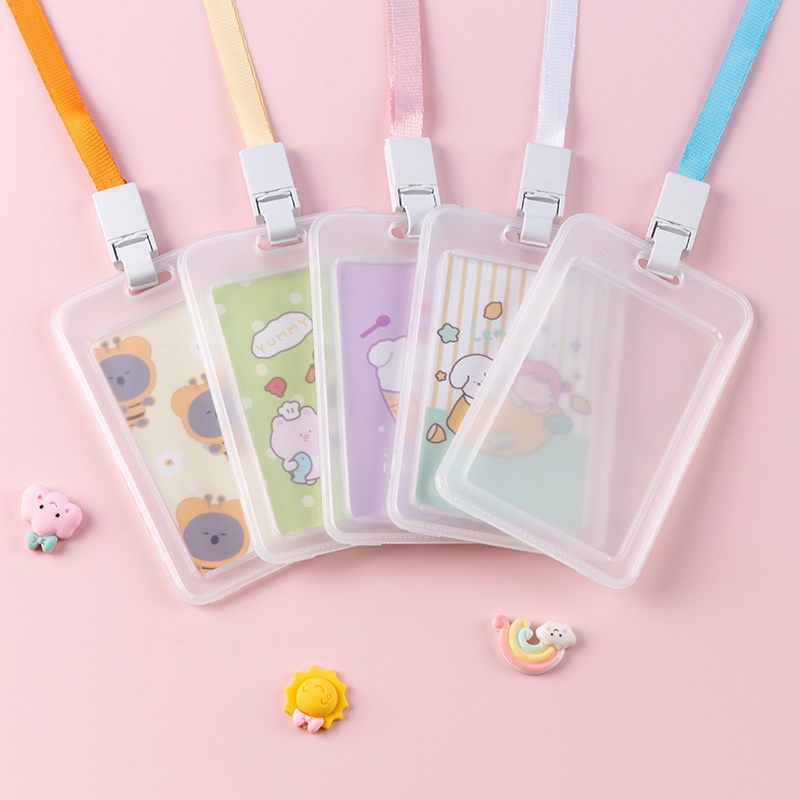 Cute Transparent Plastic ID card holder | Shopee Philippines