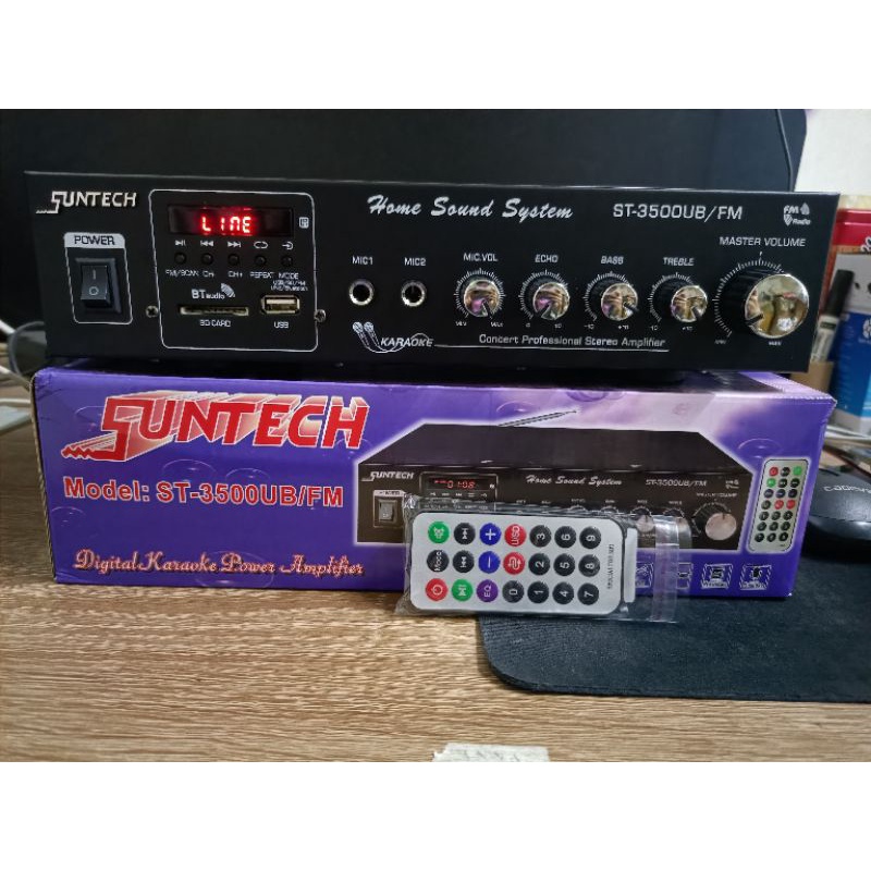Suntech st-3500 ub stereo mixing amplifier | Shopee Philippines