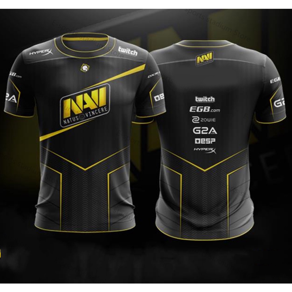 Ukraine Natus Vincere Team T-shirt New NAVI Jersey Uniform Puppey, Dendi, s1mple Jersey European ...