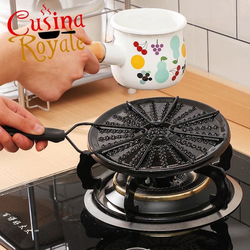 Cast Iron Heat Diffuser Plates Gas Cooker Conducting Plate Slow Stew ...