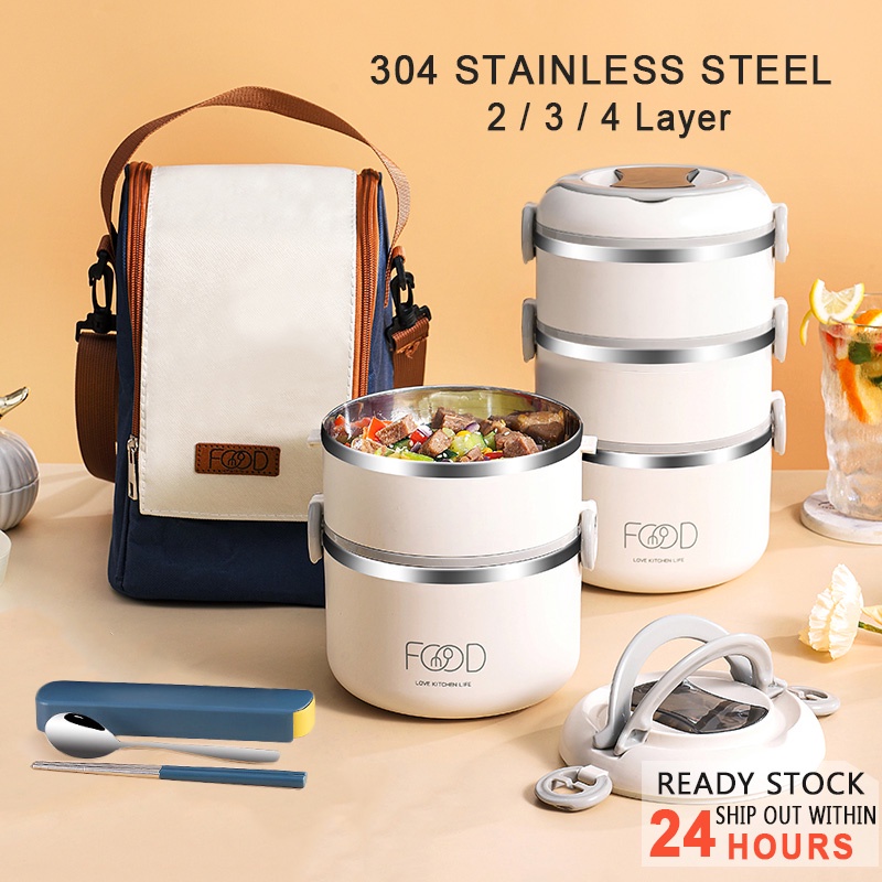 Multilayer Insulation Lunch Box 304 Stainless Steel Lunch Box Food ...
