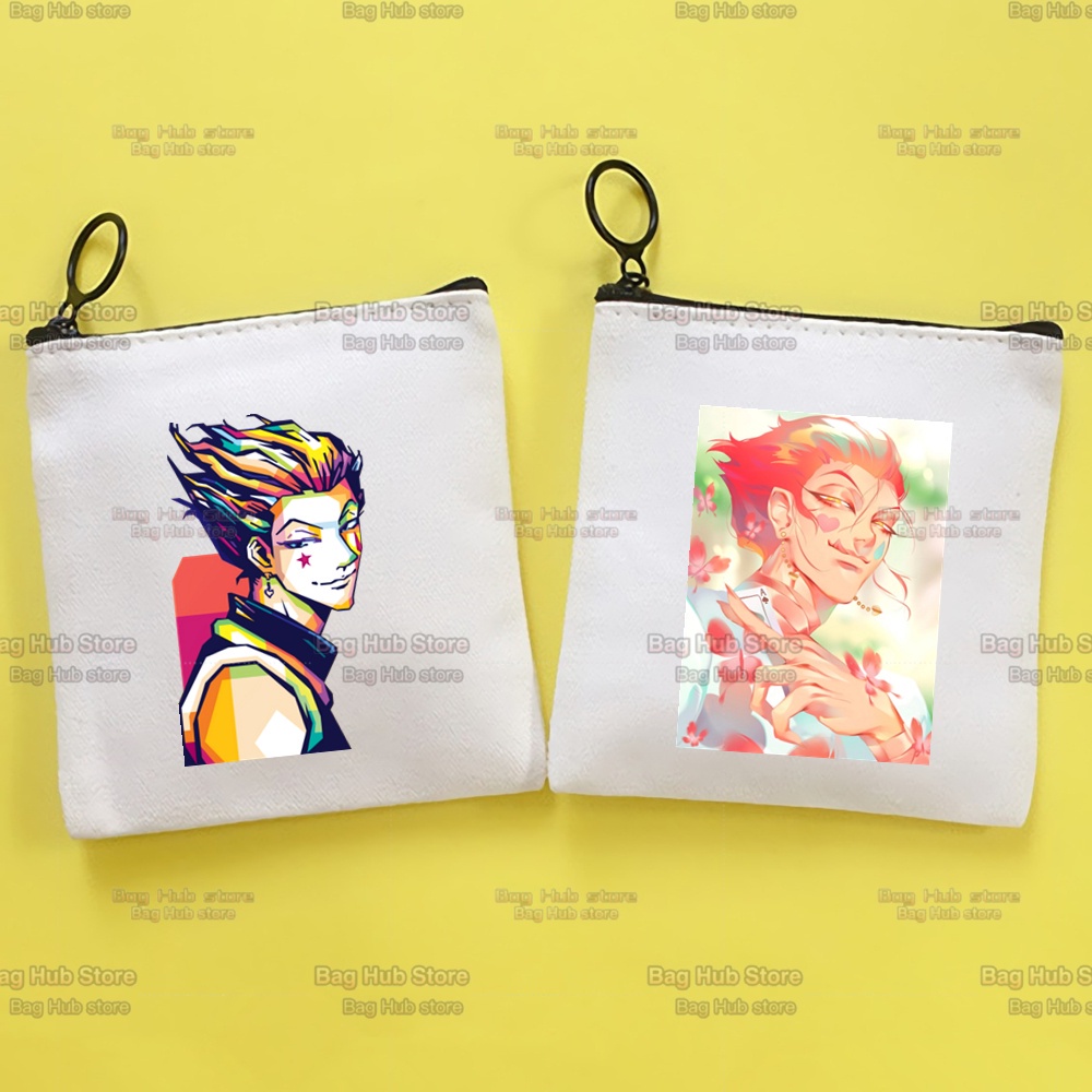 HISOKA MOROW Hunter X Hunter Graphic Anime Canvas Coin Purse Simple Key ...
