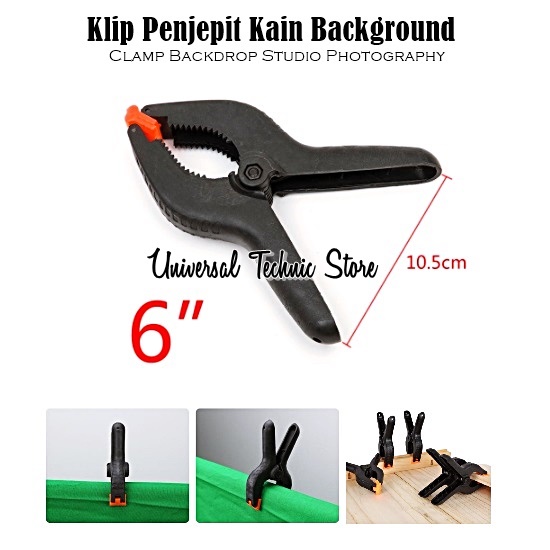 Background Cloth Clamp / Backdrop Clip / Spring Clamp 6 Inch | Shopee ...