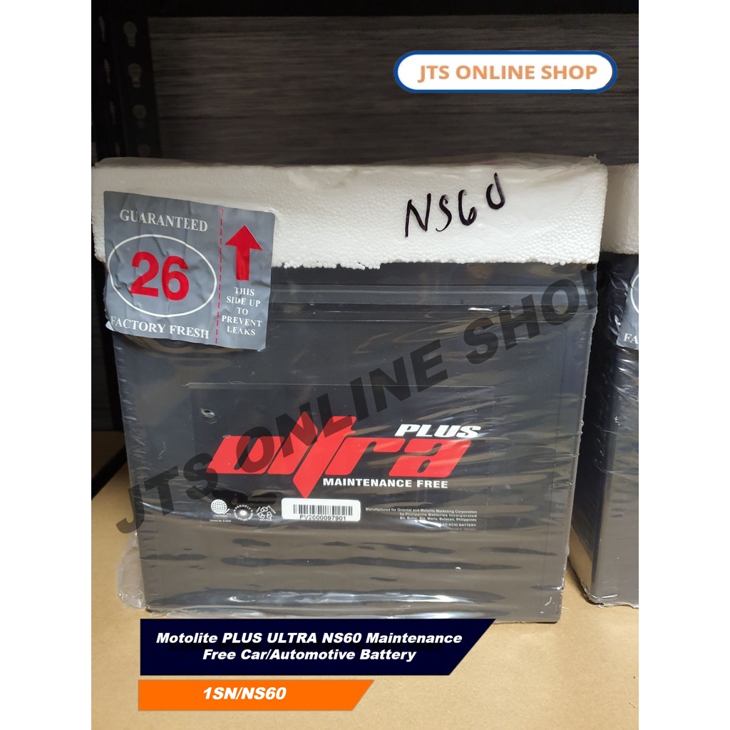 Motolite PLUS ULTRA NS60 Maintenance Free Car/Automotive Battery | Shopee Philippines