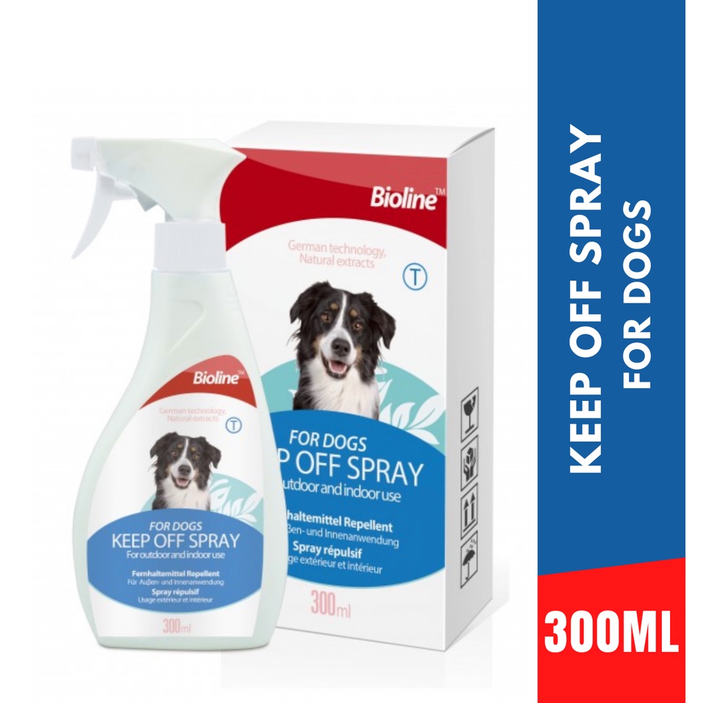 Bioline Keep Off Spray for Dogs 300ml Repellent Spray Keep your Pet ...