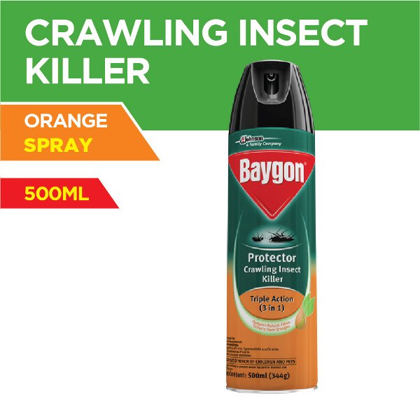 Baygon Protector Crawling Insect Killer 500Ml | Shopee Philippines