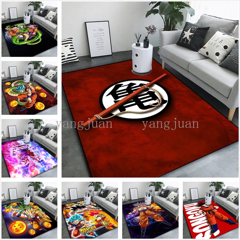 Dragon Ball Super Saiyan Anime Character Carpet Son Goku Cartoon ...