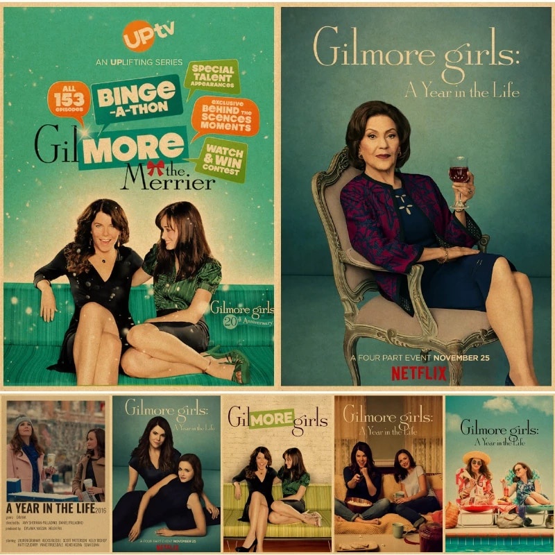 Gilmore Girls Kraft Paper Classic Wall Artwork Movie Picture Poster ...