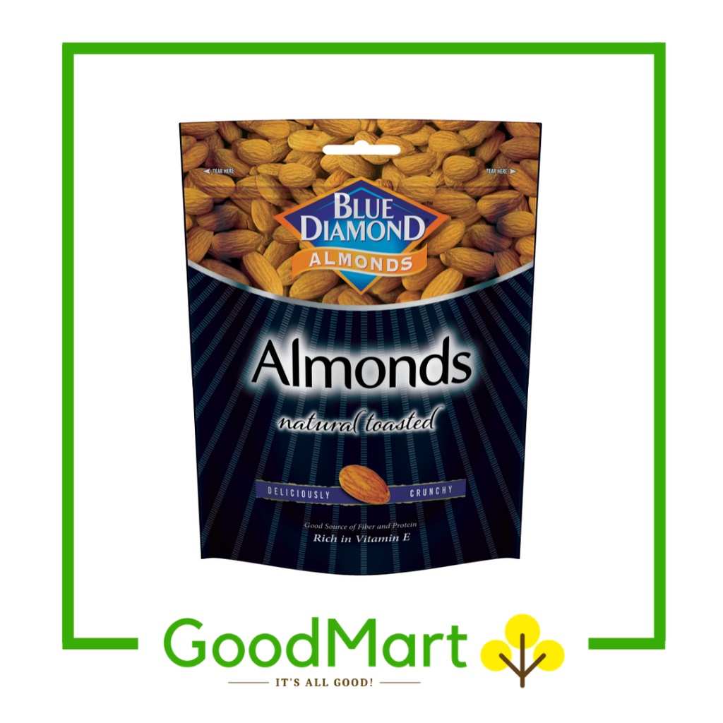 Blue Diamond Natural Toasted Almonds 400g | Shopee Philippines