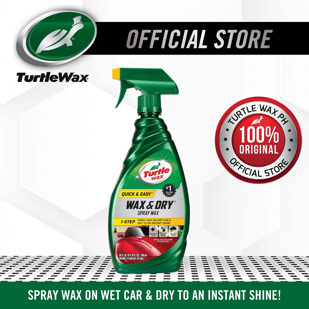 Turtle Wax Wax & Dry Spray Wax Q&E 26 fl.oz T9 | Shopee Philippines
