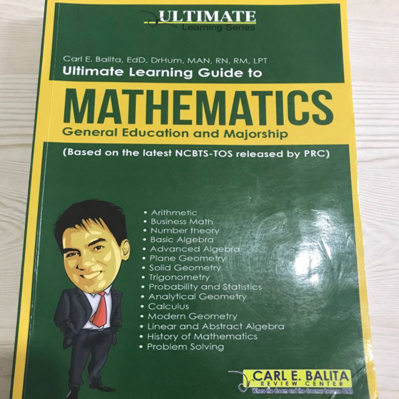 Carl Balita Review Center CBRC Ultimate Learning Guide to Mathematics ...