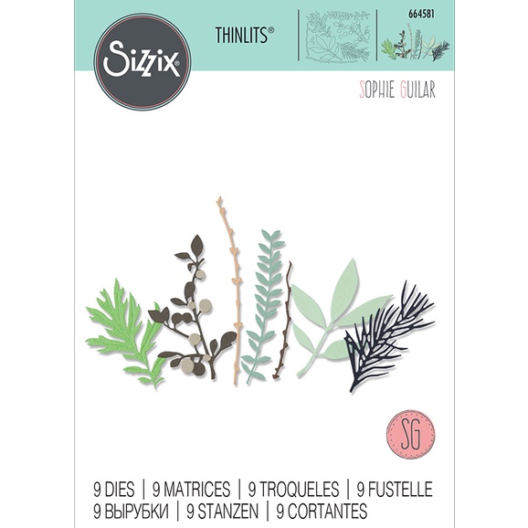 Sizzix Thinlits Die Hidden Leaves | Shopee Philippines